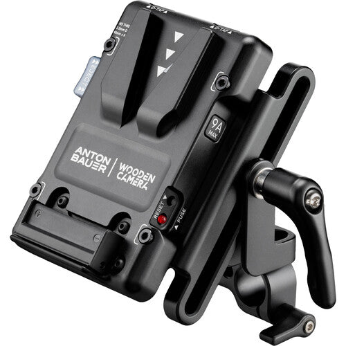 Wooden Camera Micro Battery Slide Plate with Dual 15mm Rod Clamp (V-Mo ...