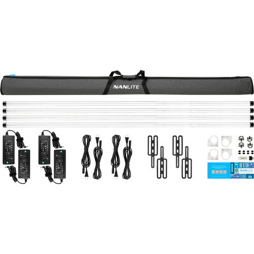 Nanlite PavoTube II 60XR RGB LED Pixel Tube Light (8', 4-Light Kit ...