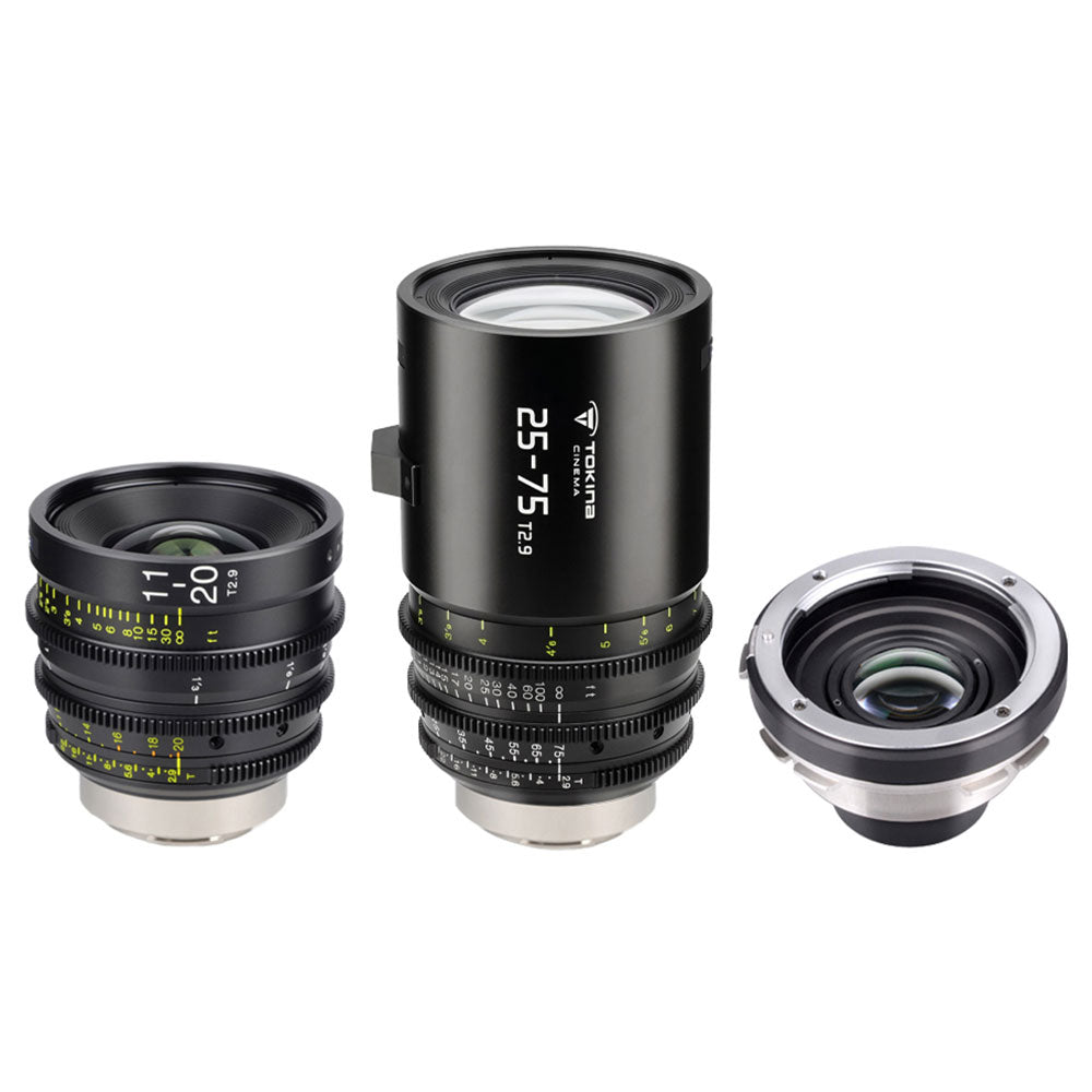 Tokina Cinema 11-20mm + 25-75mm 2-Lens Kit EF Mount with 1.6x Expander ...