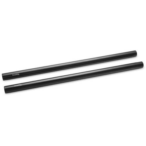 SmallRig 15mm Aluminum Rod (Pair, Black, 12") — Hot Rod Cameras